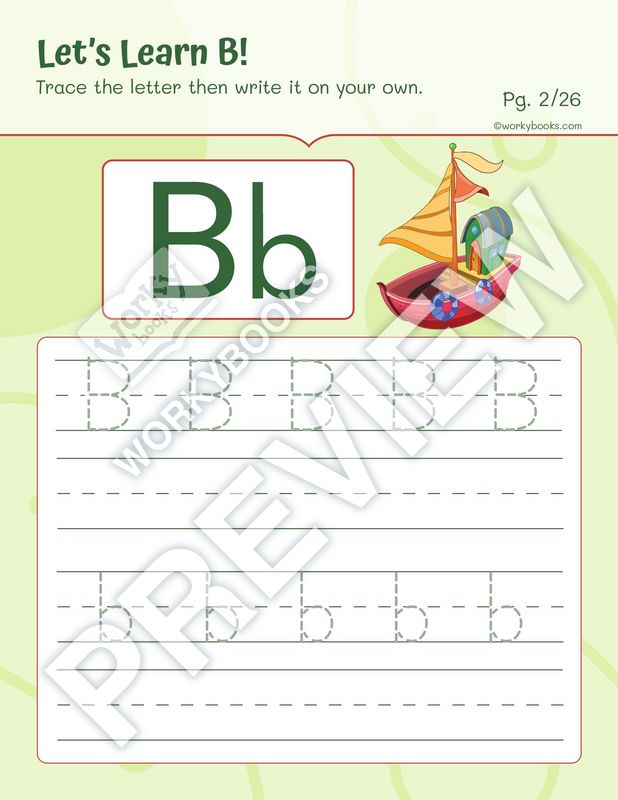 Worksheet - Alphabet B | Alphabet |Letters | Uppercase | Lowercase ...