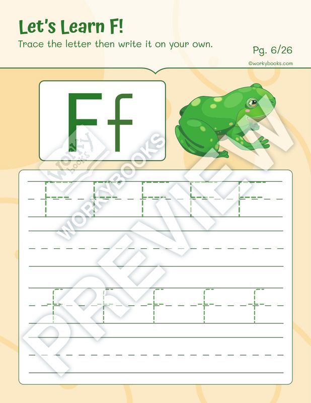 Worksheet - Alphabet F | Alphabet |Letters | Uppercase | Lowercase ...