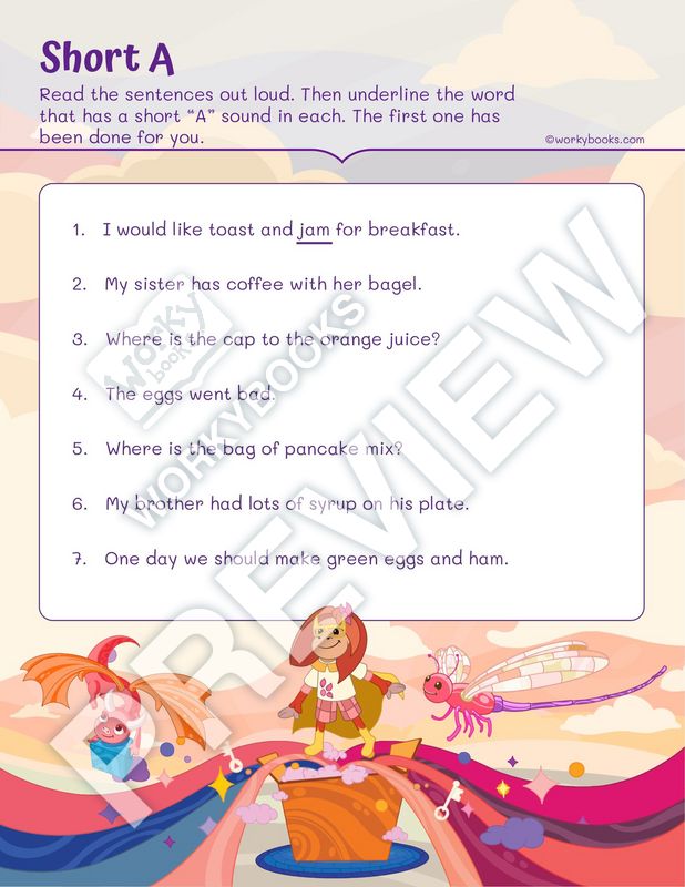 Worksheet - Short A Vowel | Long Vowel | Long vs Short Vowels | Short a ...
