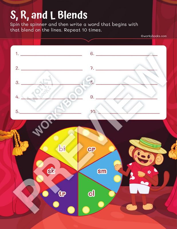 Worksheet - S, R, and L Blends | Consonant Sounds | Consonant Sound ...