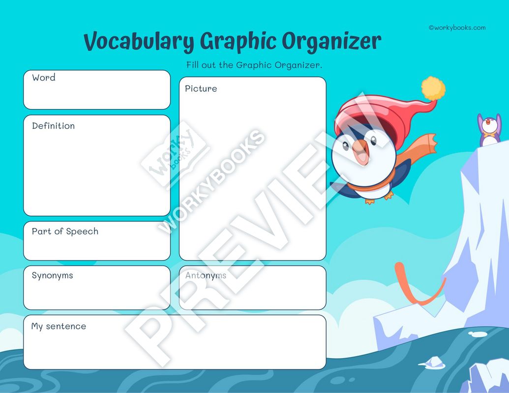 Worksheet - Graphic Organizer for Vocabulary | Vocabulary Graphic ...
