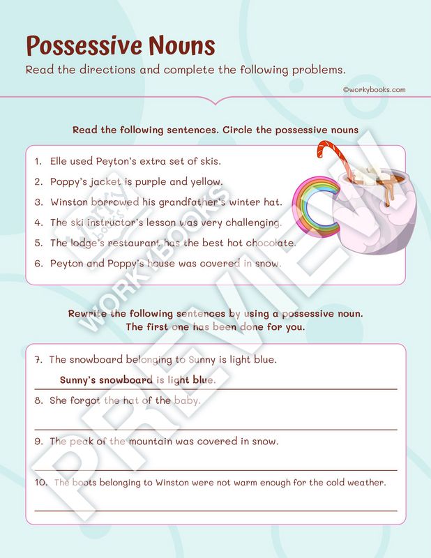 Worksheet - Possessive Nouns | Possessives | Nouns | Possessive Nouns ...