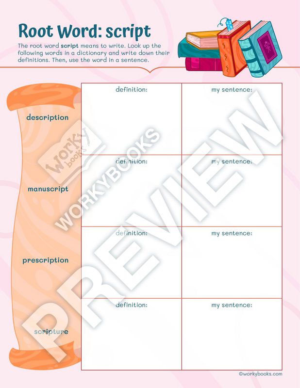 Worksheet Root Word Script Root Words Multi Root Word Common Worksheet Root Word Script Root Words Multi Root Word Common