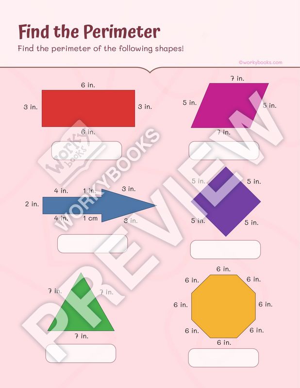 Worksheet - Finding the Perimeter of Shapes | Perimeter of Polygons ...