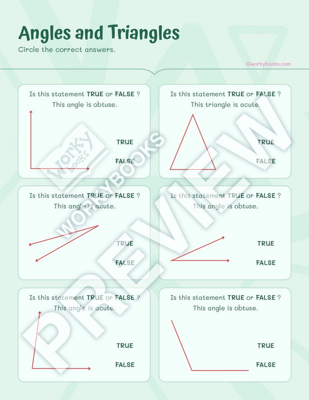 Worksheet - Angles and Triangles | Math Worksheets| geometry 4th grade ...