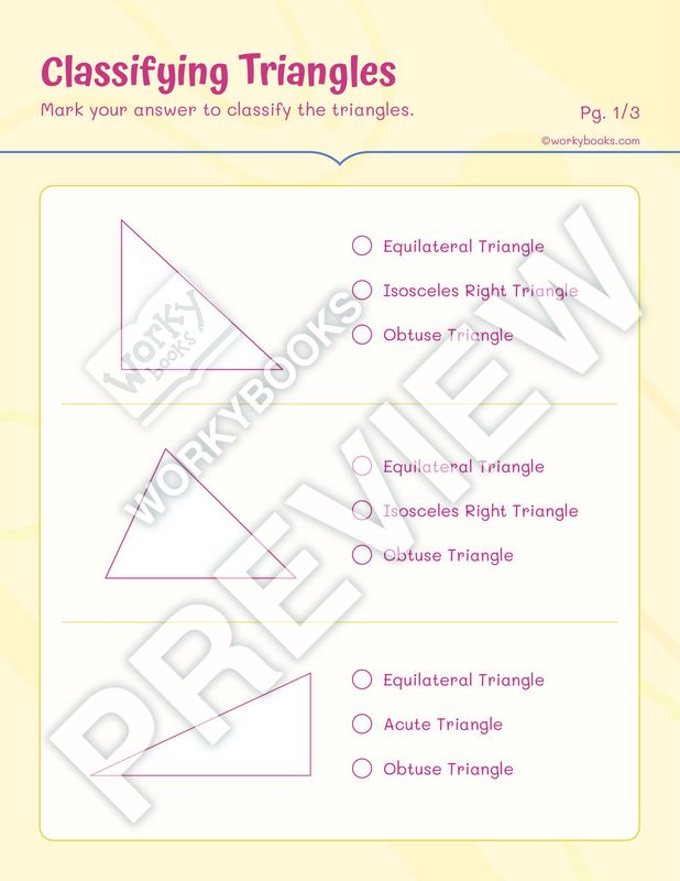 Worksheet - Classifying 2DTriangles | Math Worksheets| geometry 4th ...