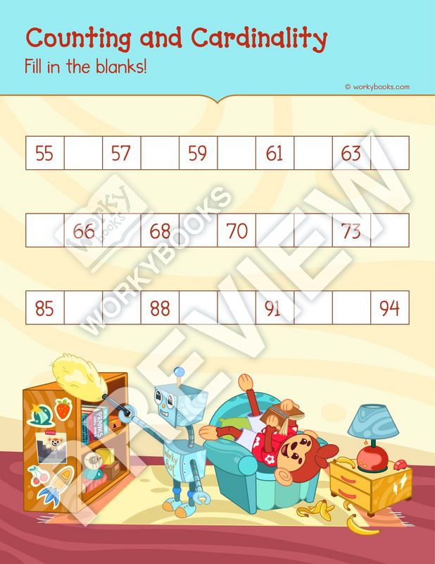 Worksheet - Counting and Cardinality E | Kindergarten worksheets | Math ...