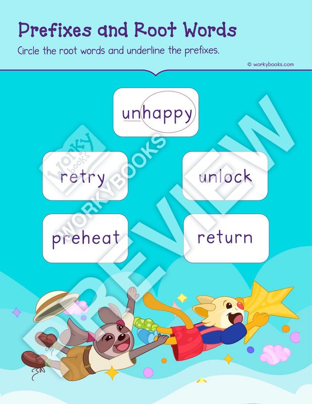 Worksheet - Prefixes and Root Words | prefixes, root words Interactive ...