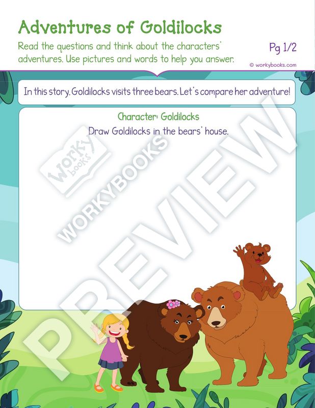 Worksheet - Adventures of Goldilocks in "Goldilocks and the Three Bears ...