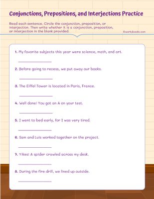 Worksheet - Subordinating Conjunctions | 5th grade ELA | Grammar ...